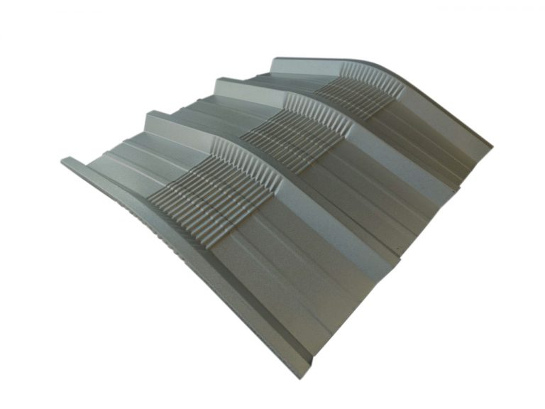 Cumbreras tipo AT4 Espesor 0,5 color Gris perla - Acertech - Cubiertas ...